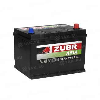 Купить аккумулятор ZUBR (80 Ач) 740 A, 12 V Обратная, R+ арт.ZPA800 с бесплатной доставкой – 1AK.RU